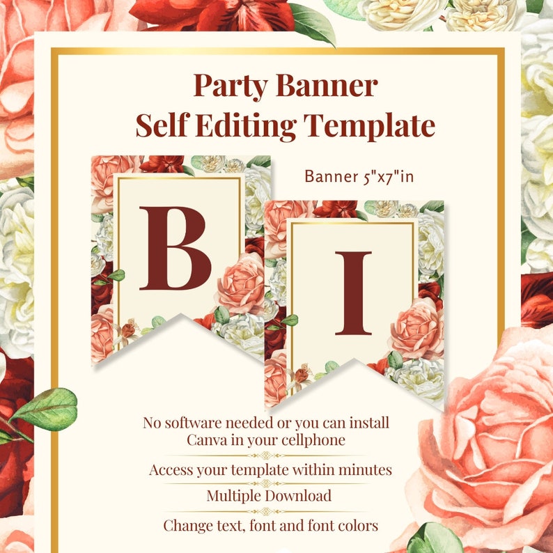 Cute Printable Banner, Birthday Party,shower Decoration,event Decor ...