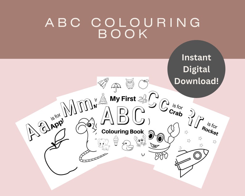 26 Alphabet Coloring Pages, ABC Coloring Book, Alphabet Coloring Pages ...