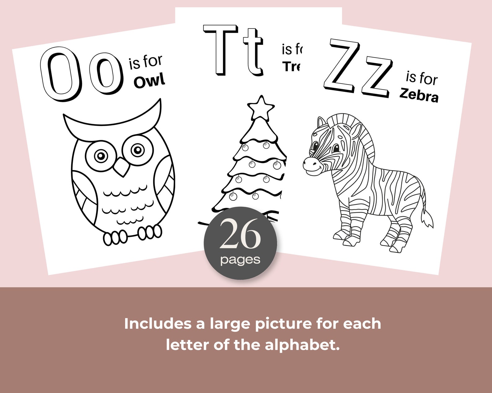26 Alphabet Coloring Pages, ABC Coloring Book, Alphabet Coloring Pages ...