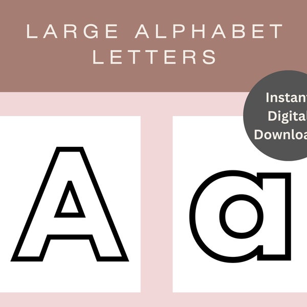 Big Classroom Alphabet Letters - Etsy