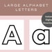 Large Alphabet Letters - Uppercase and Lowercase, Big Letter Templates ...
