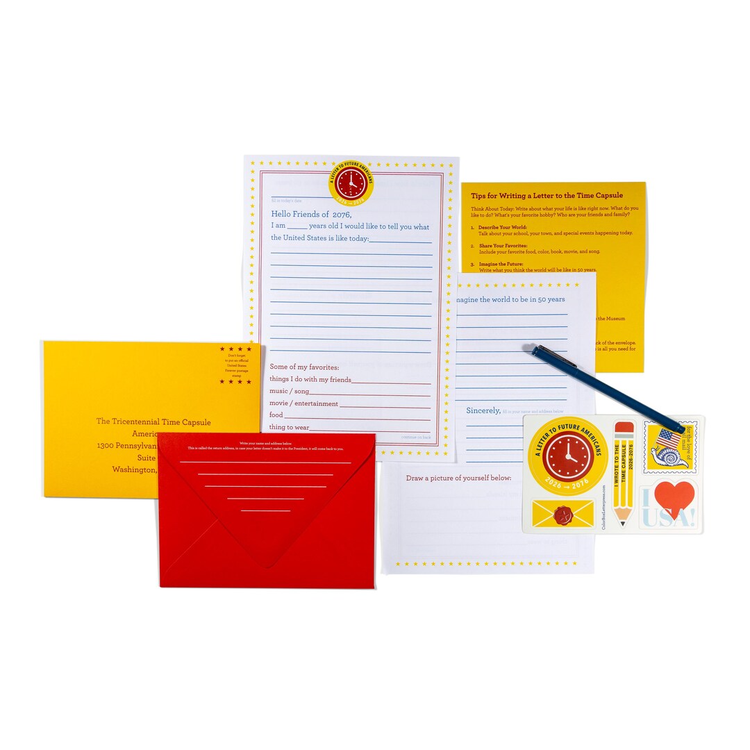 Letter Writing Kit | Write a Letter to the Time Capsule - Etsy