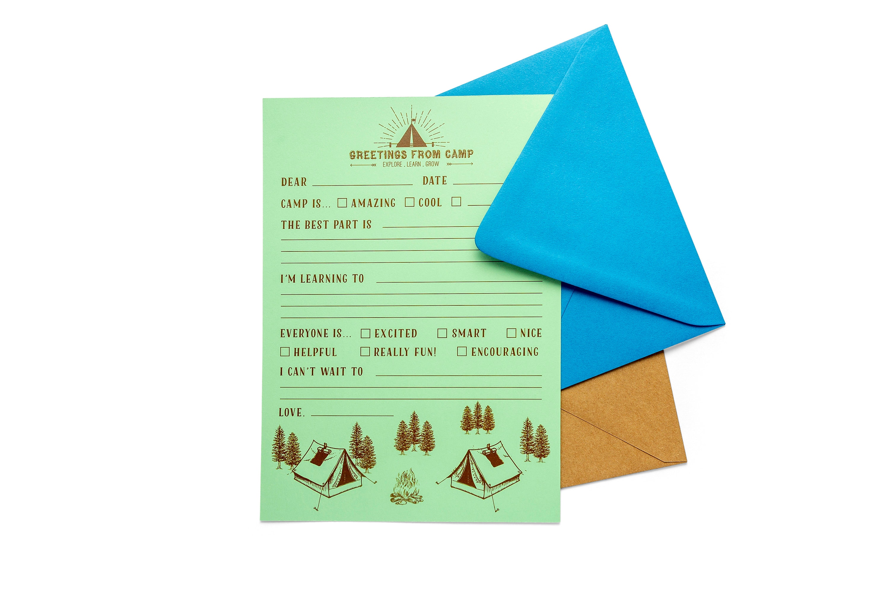 Kid Kit | Letterpress Camp Notes - Etsy