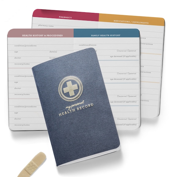 Personal Health Record Journal - Etsy