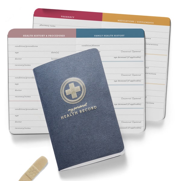 Personal Record Book - Etsy