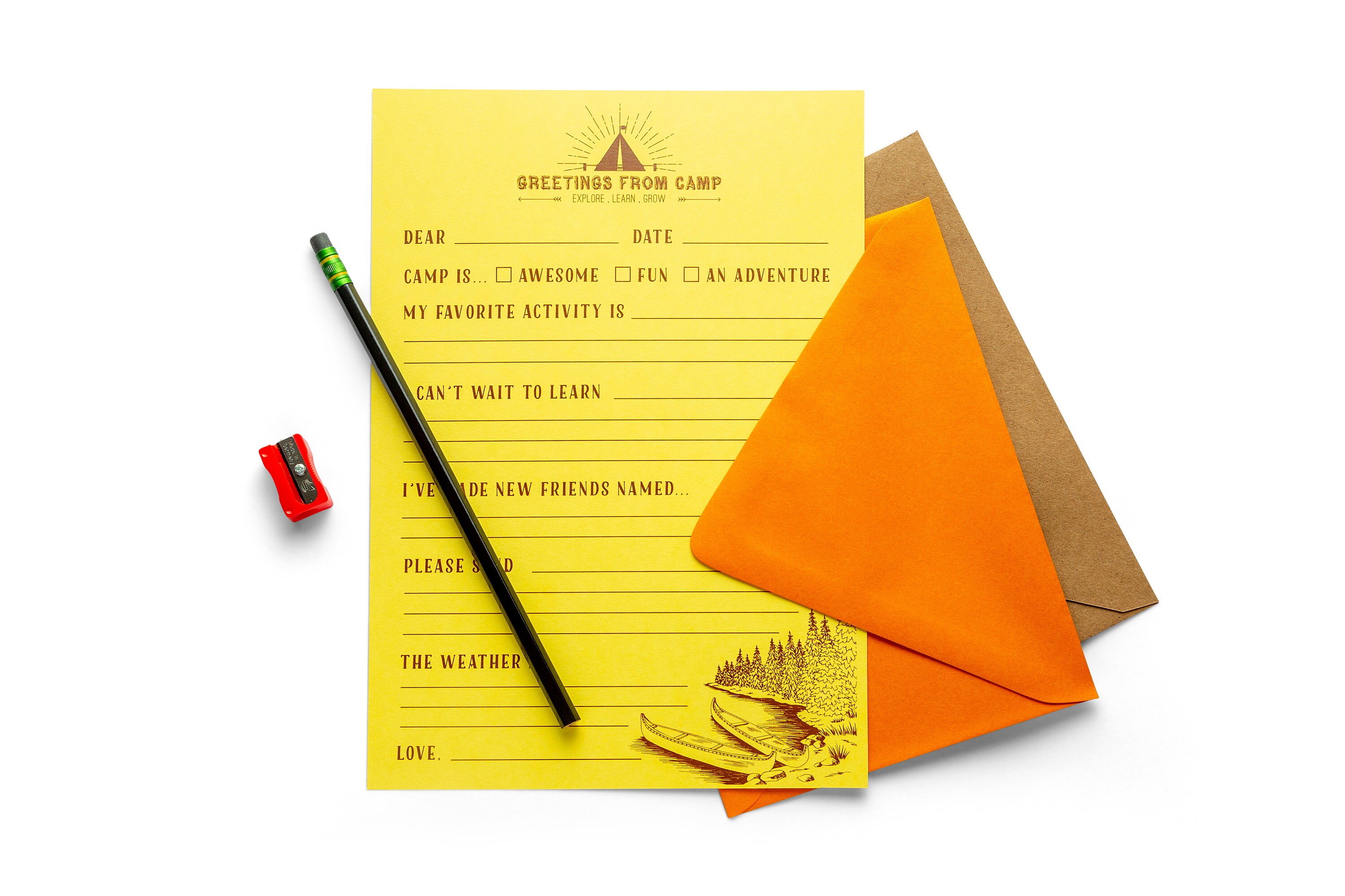 Kid Kit | Letterpress Camp Notes - Etsy