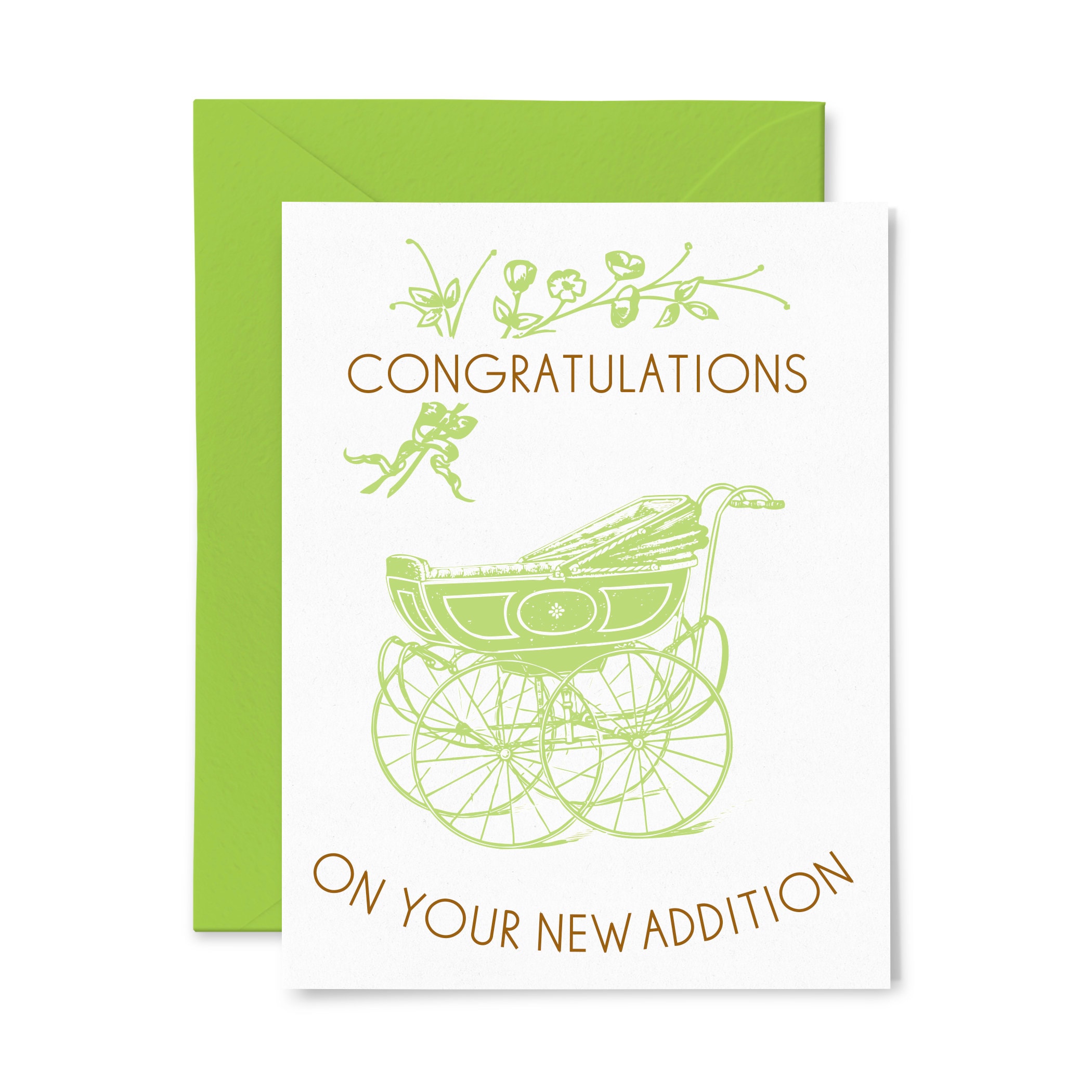 New Addition | Baby | Letterpress Greeting Card - Etsy