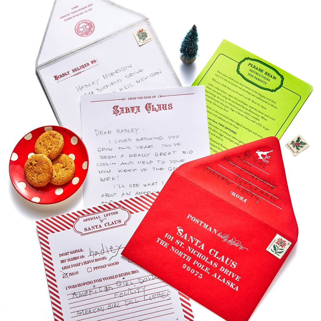 Kid Kit | Letterpress Santa Claus Letters - Etsy
