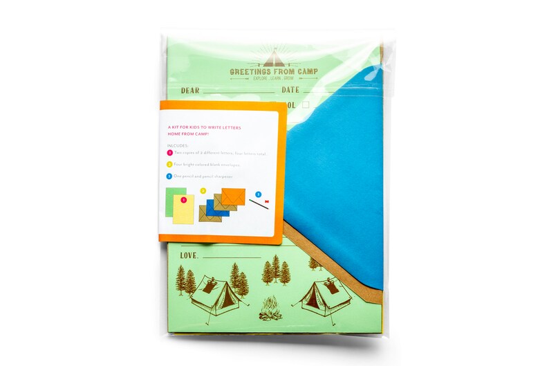 Kid Kit Letterpress Camp Notes - Etsy