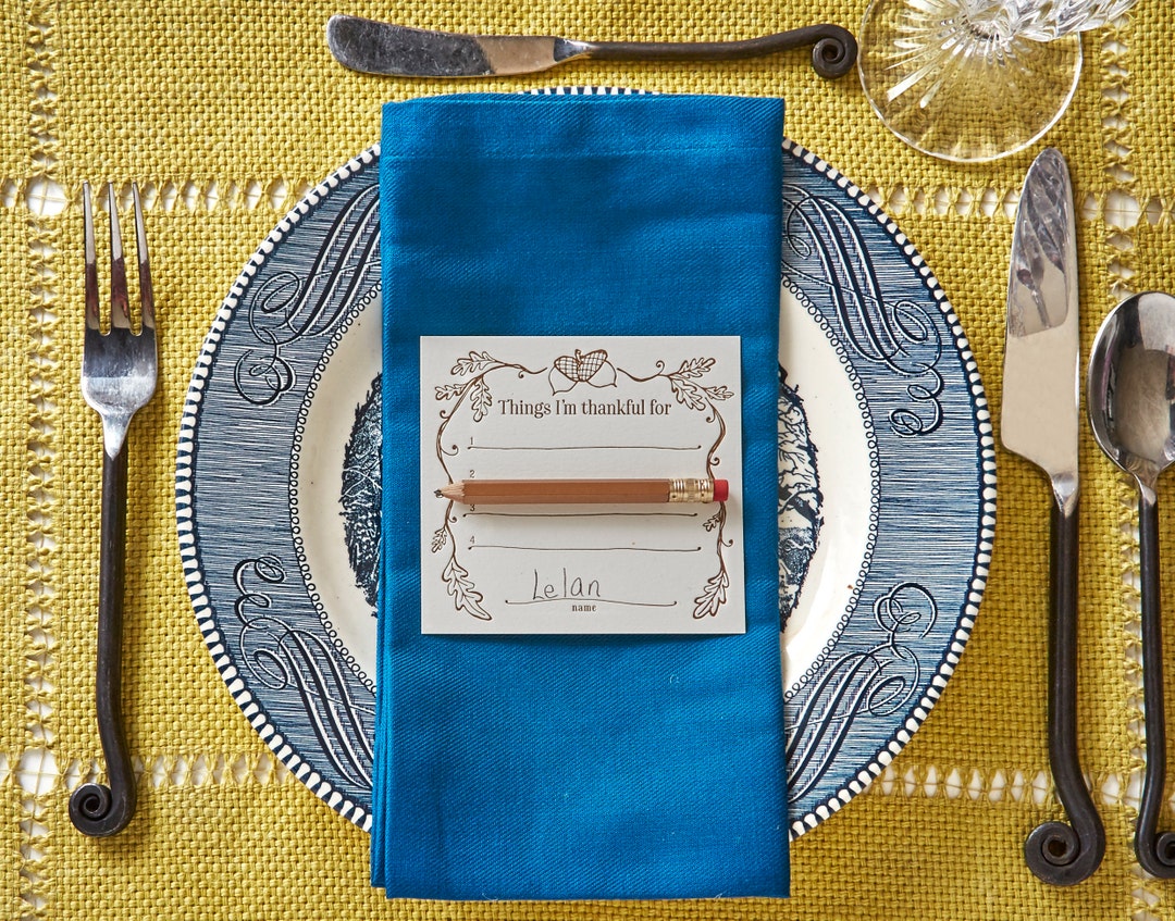 Place Cards | Thanksgiving With Letterpress - Etsy