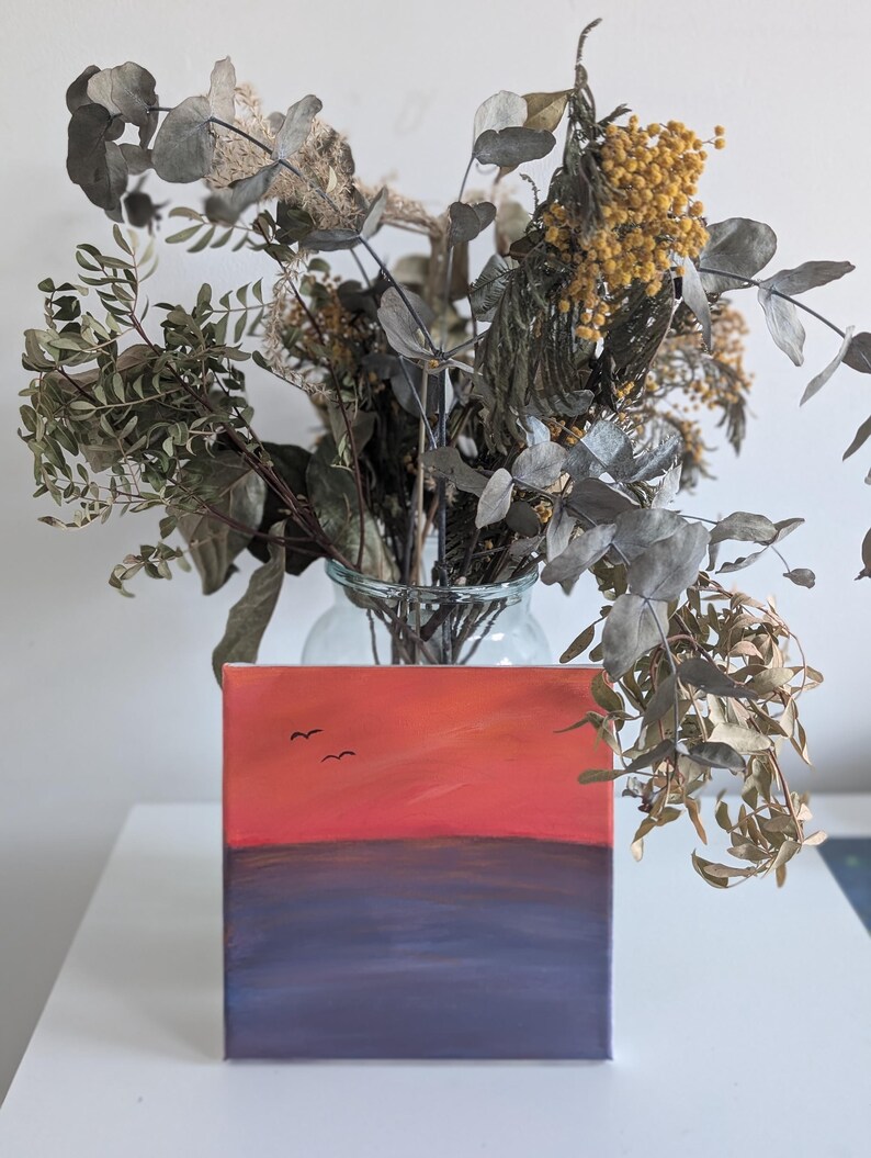 Smooth Sunset Acrylic Painting - Etsy