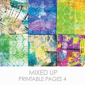 Mixed up Printable Digital Background and Journal Papers No. 4 Junk ...