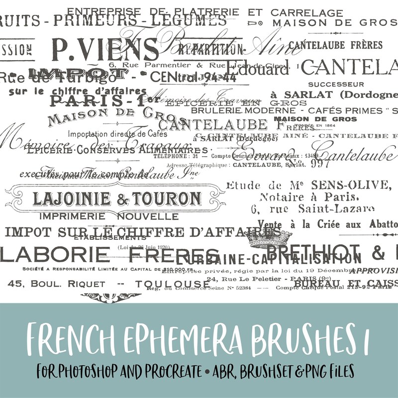 French Typography - Etsy