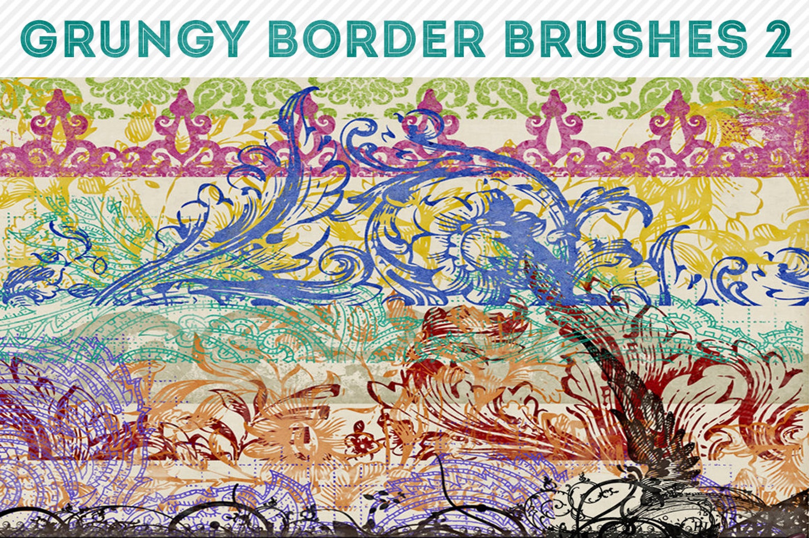 Photoshop Brushes Grungy Border Brushes 2 for Photography - Etsy