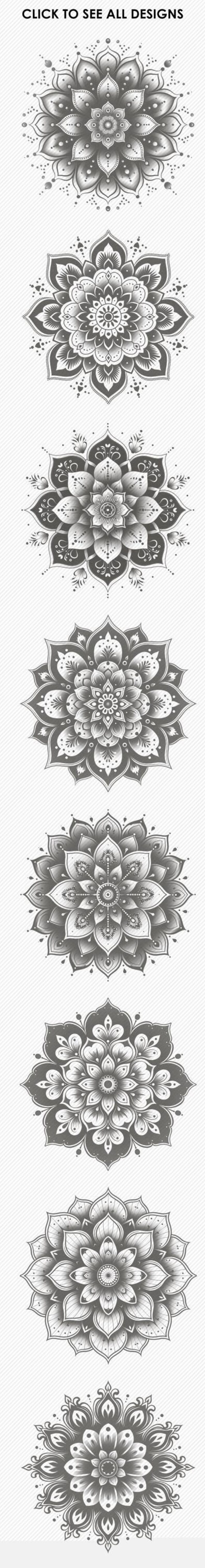 Mandala Brushes for Photoshop and Procreate With PNG Files for ...