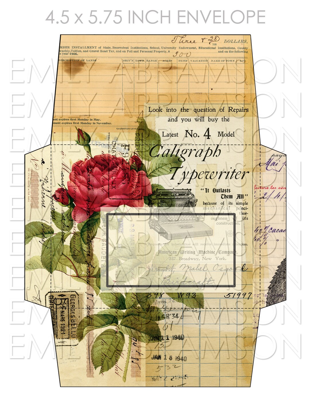Printable Envelope Collage Sheet No. 37 - Etsy