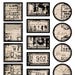 Stamped Journal Labels 3 Printable Labels Collage Sheet for Junk ...