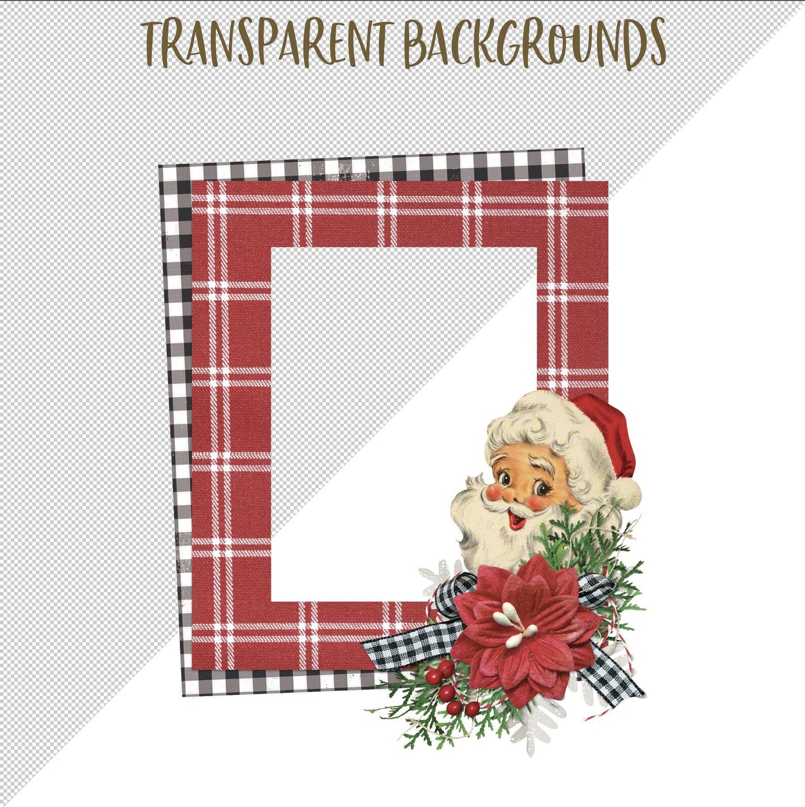 Dear Santa Frames Clip Art - Etsy