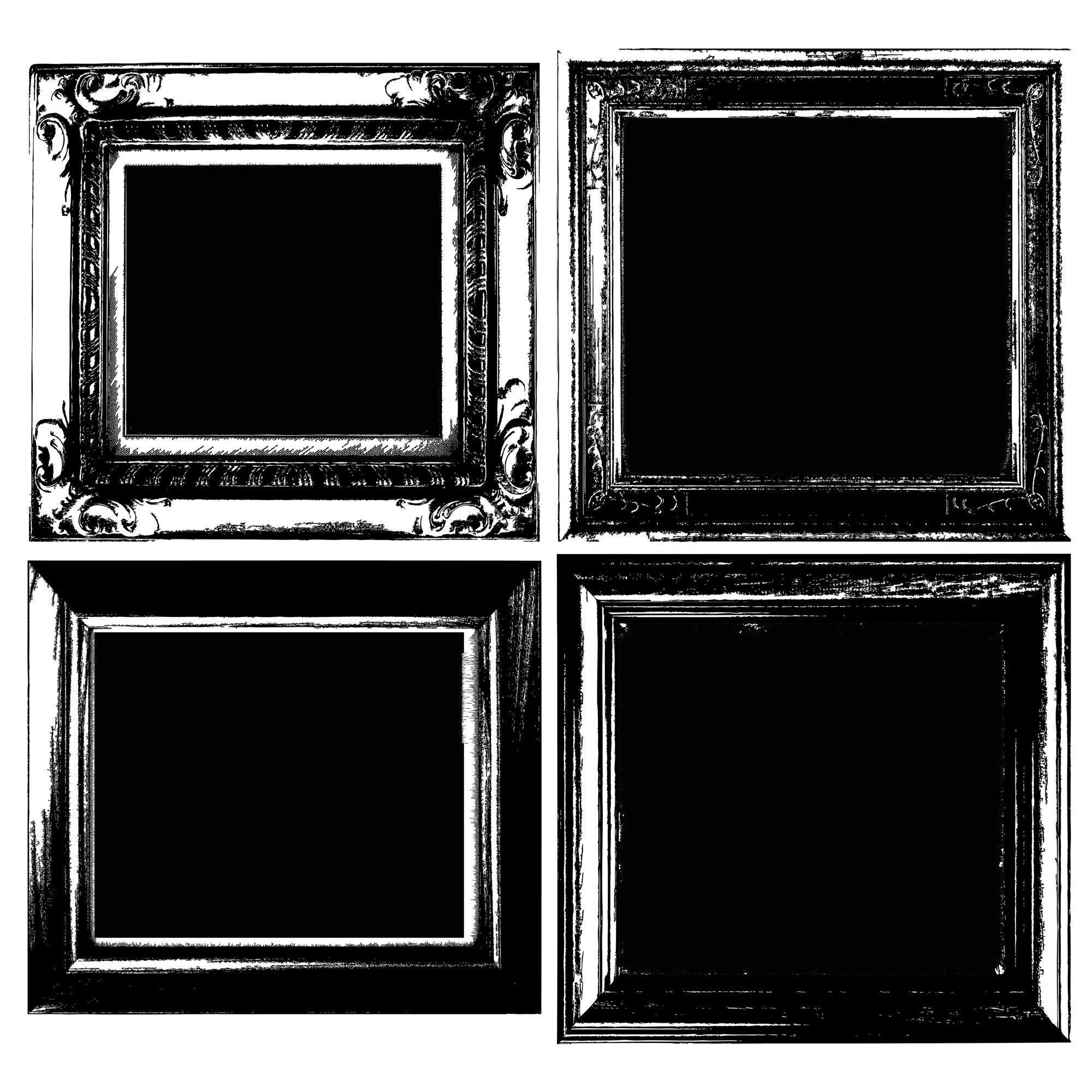Dirty Frames Photoshop and Procreate Brushes With PNG Files for ...