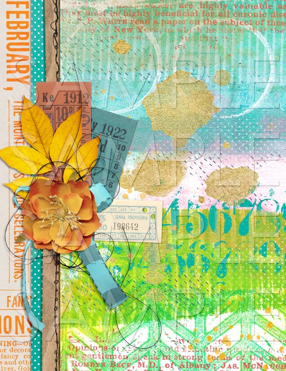 Digital Collage Sheet Printable No. 254 | Etsy