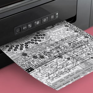 Collage Fodder 2 Printable Digital Background and Journal Papers Junk ...