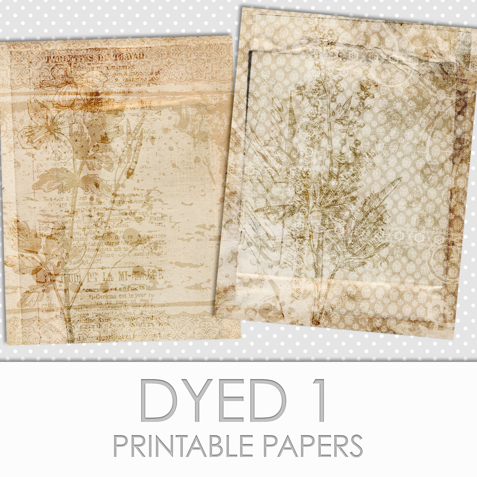 Dyed Printable Digital Background and Journal Papers No. 1 - Etsy