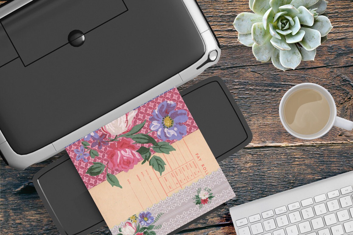 Periwinkle Wallpaper Collage Printable Digital Background and | Etsy