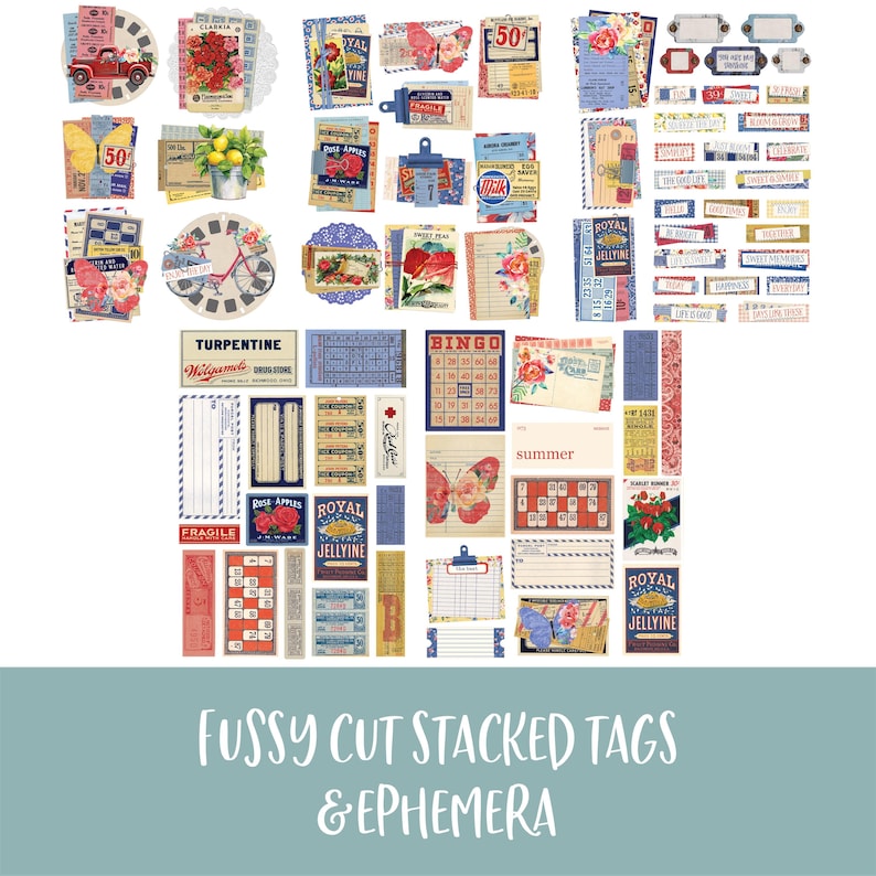 Linen Market Digital Printable Junk Journal Kit - Etsy