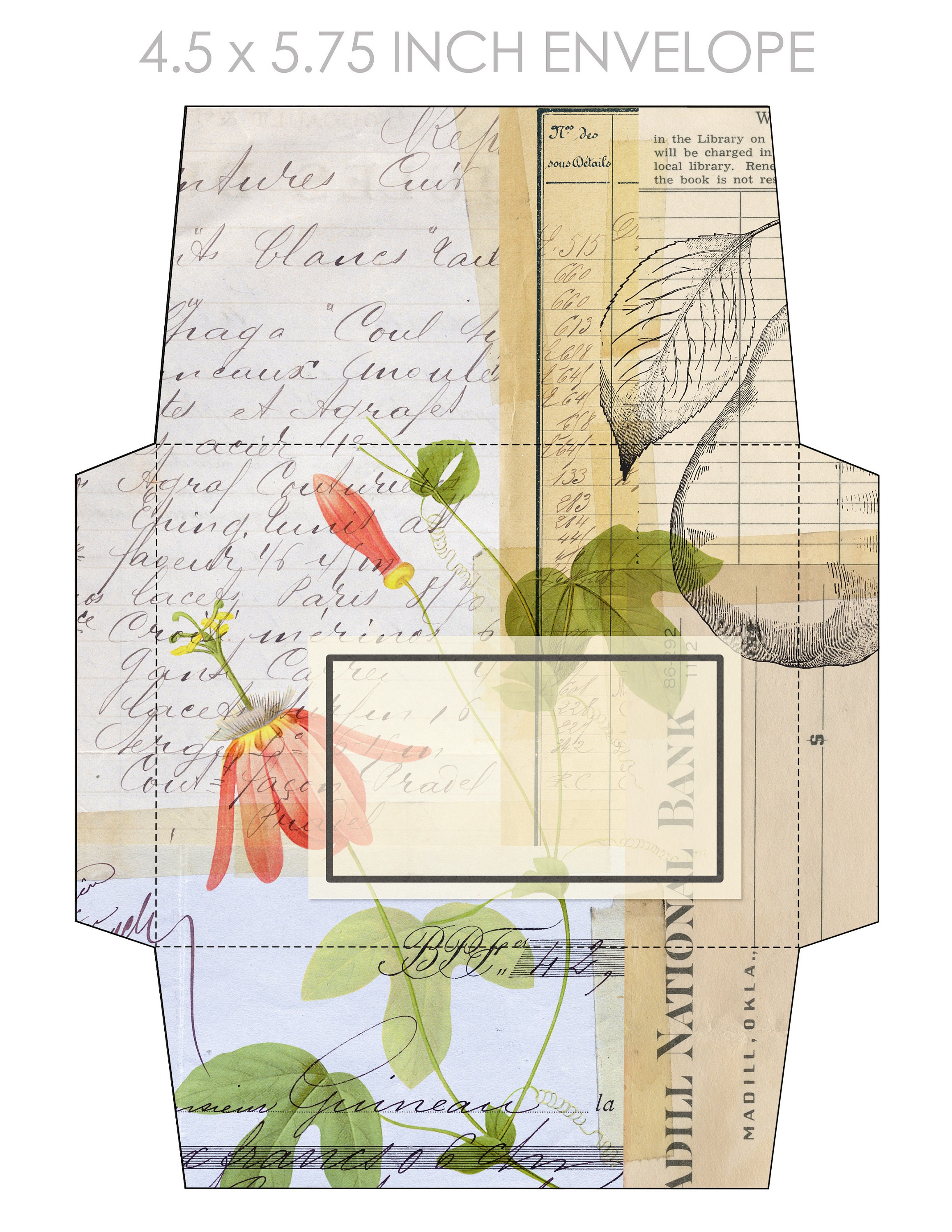 Printable Envelope Collage Sheet No. 35 - Etsy