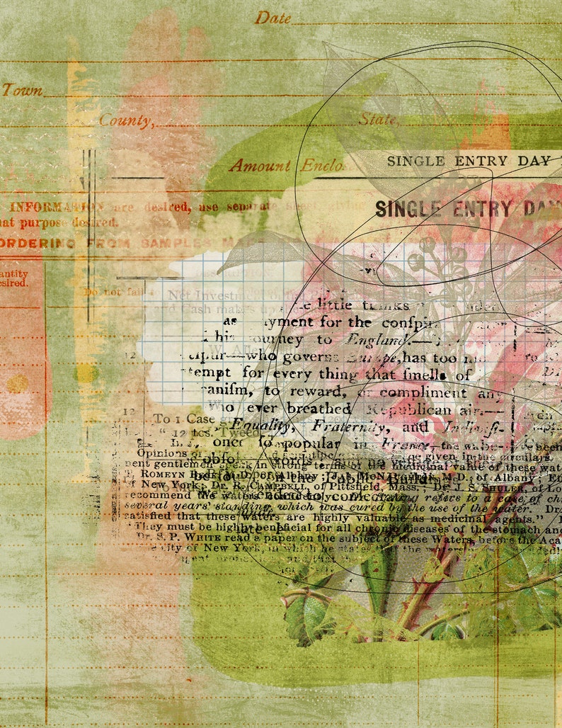 Digital Collage Sheet Printable No. 239 for Junk Journals and - Etsy