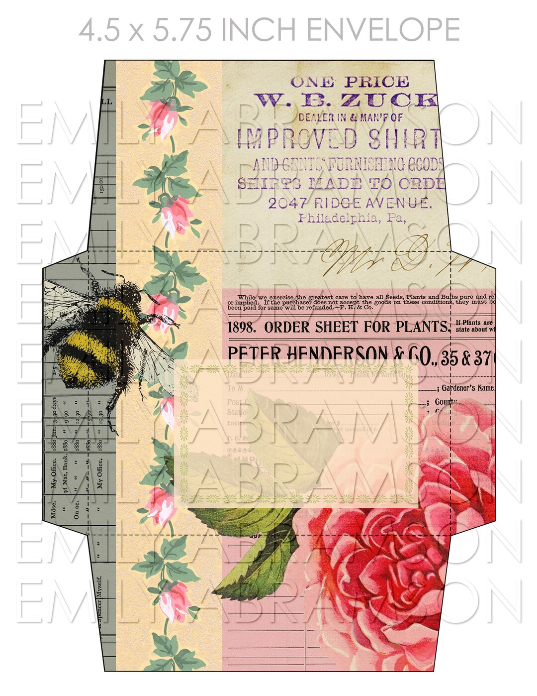 Printable Envelope Collage Sheet No. 18 - Etsy