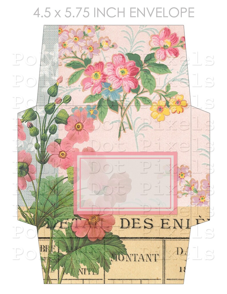 Printable Envelope Collage Sheet No. 40 - Etsy