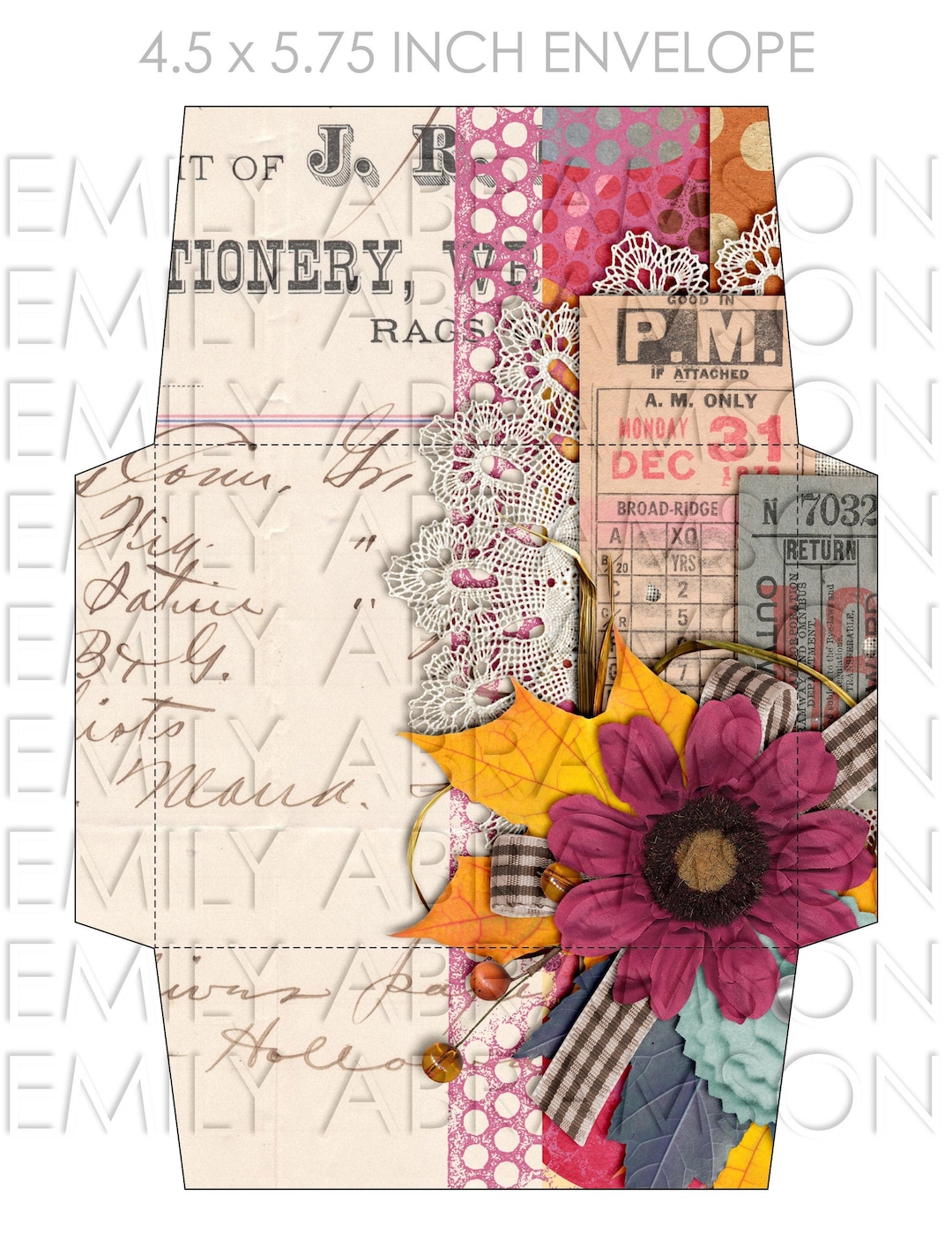 Printable Envelope Collage Sheet No. 5 - Etsy