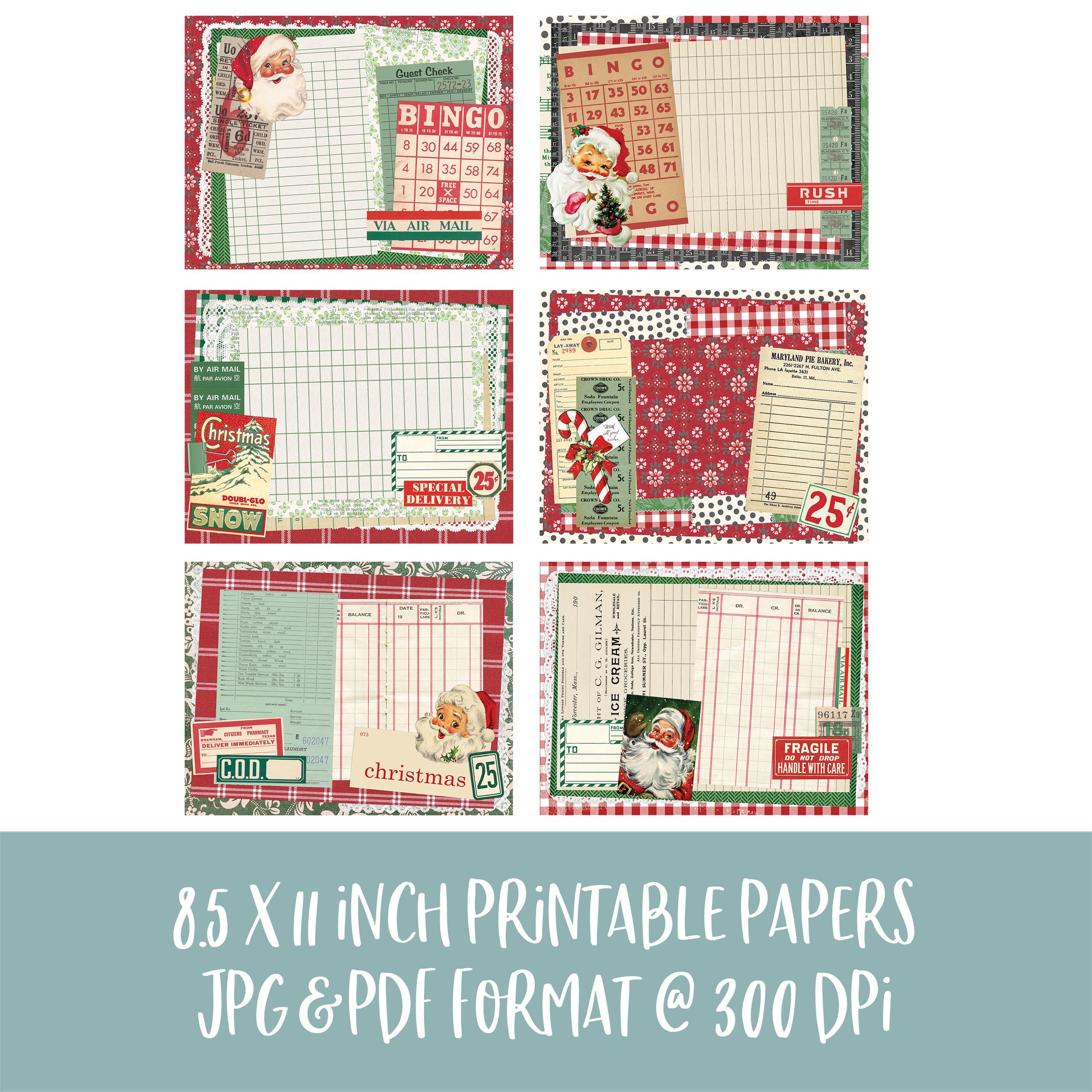 Dear Santa Digital Printable Junk Journal Kit - Etsy