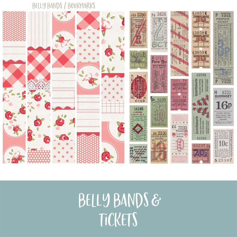 Tickled Pink Digital Printable Junk Journal Kit - Etsy