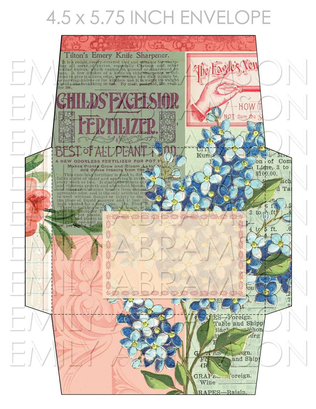 Printable Envelope Collage Sheet No. 22 - Etsy