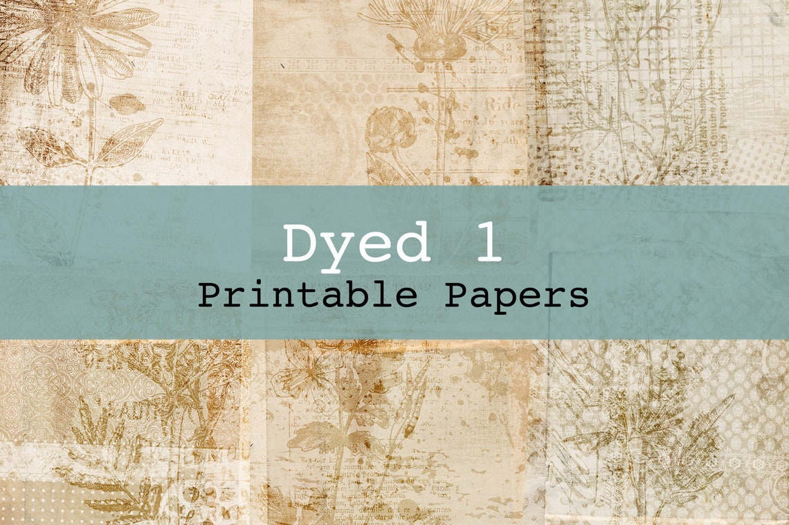 Dyed Printable Digital Background and Journal Papers No. 1 | Etsy