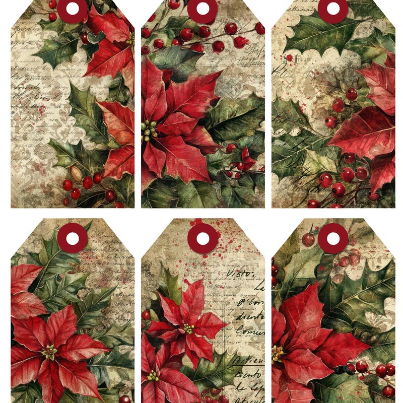 Pinecone Christmas Tag - Etsy