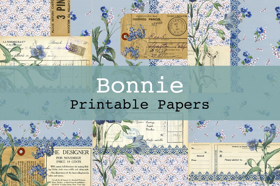 Bonnie Wallpaper Collage Printable Digital Background and - Etsy