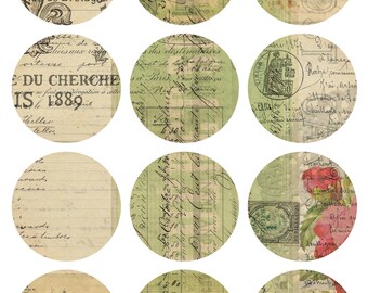 Printable Circle Stickers Collage Sheet No. 12 | Etsy