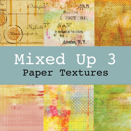 Mixed up Printable Digital Background and Journal Papers No. 3 | Etsy