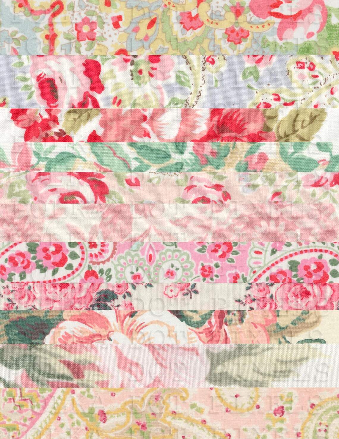 Old Linens 1 Printable Washi Tape 1 Digital Collage Sheet Printable for ...