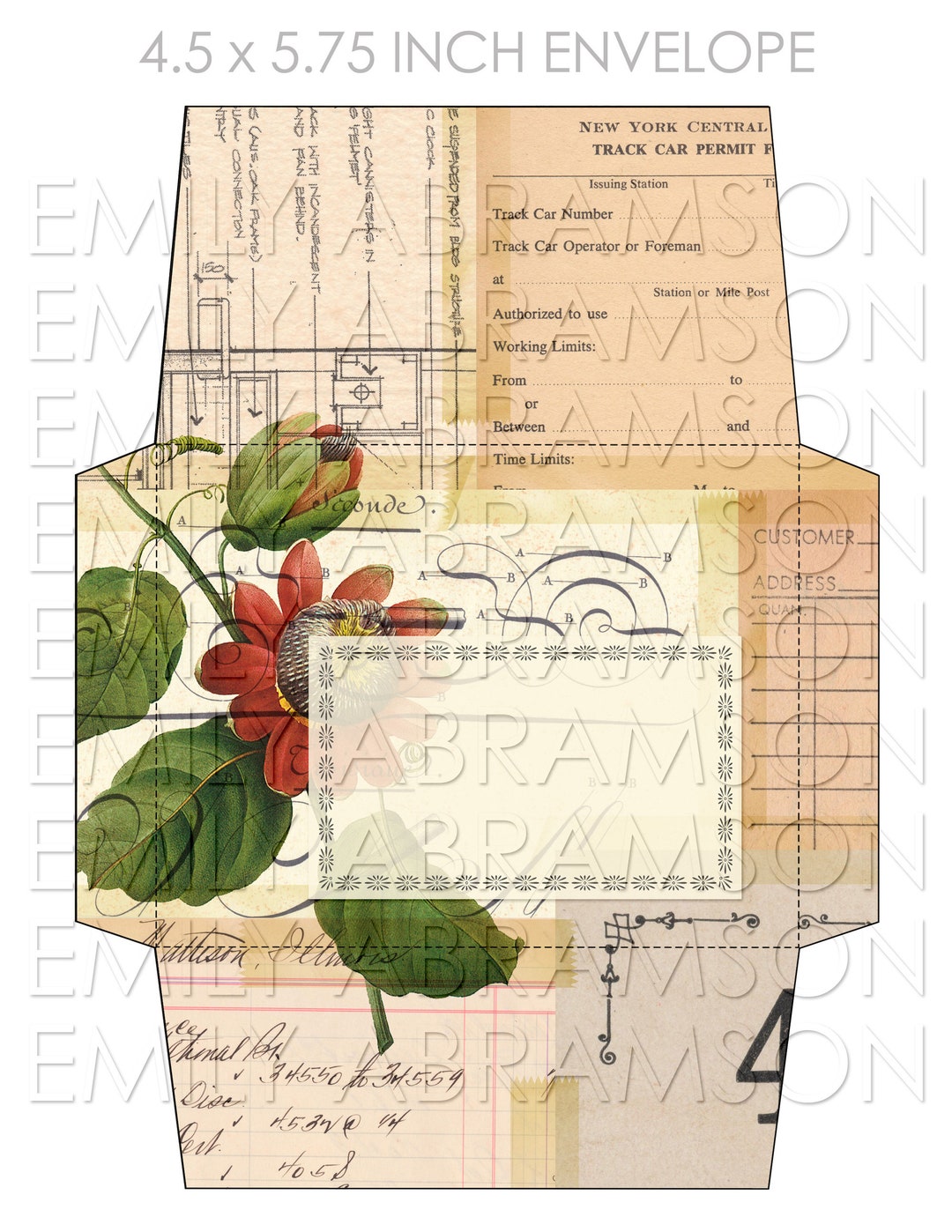 Printable Envelope Collage Sheet No. 25 - Etsy