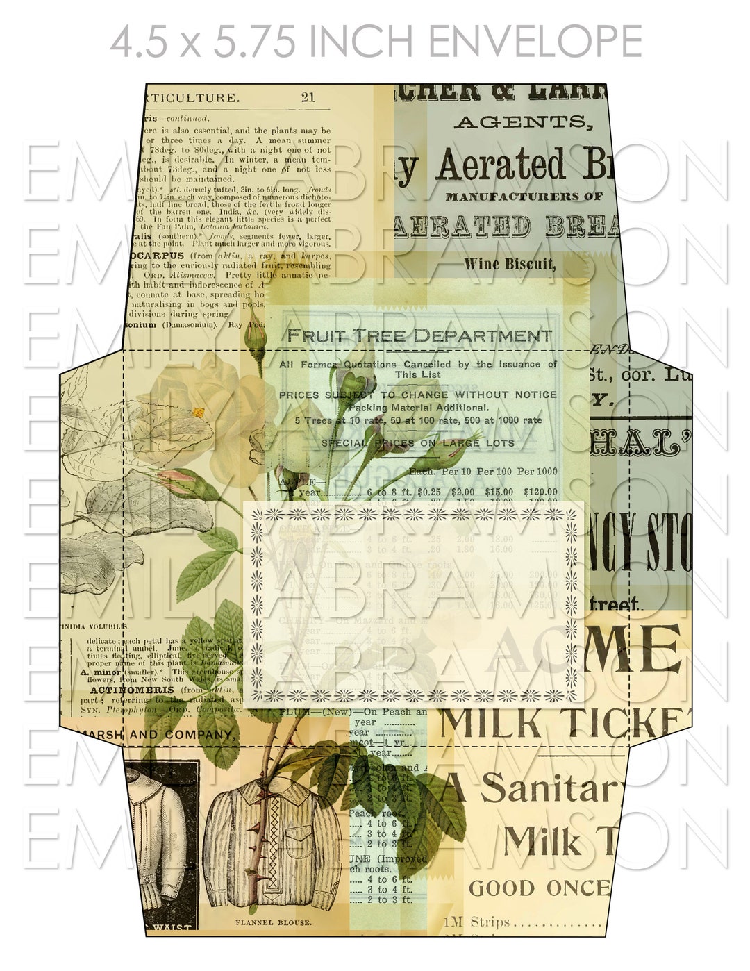 Printable Envelope Collage Sheet No. 28 - Etsy