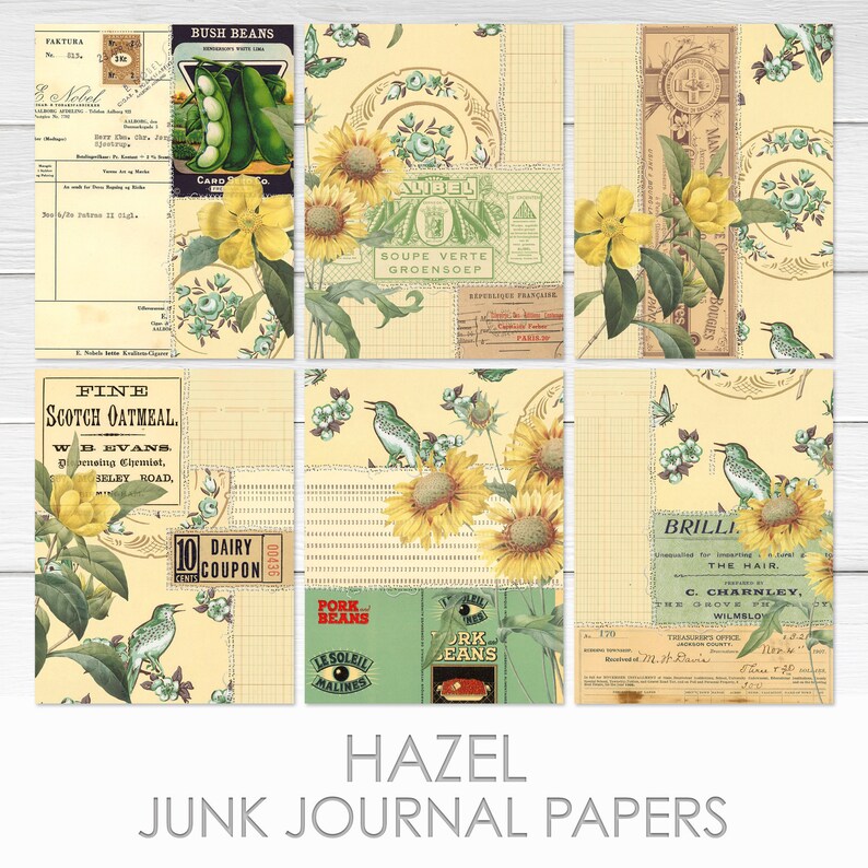 Hazel Wallpaper Collage Printable Digital Background and | Etsy