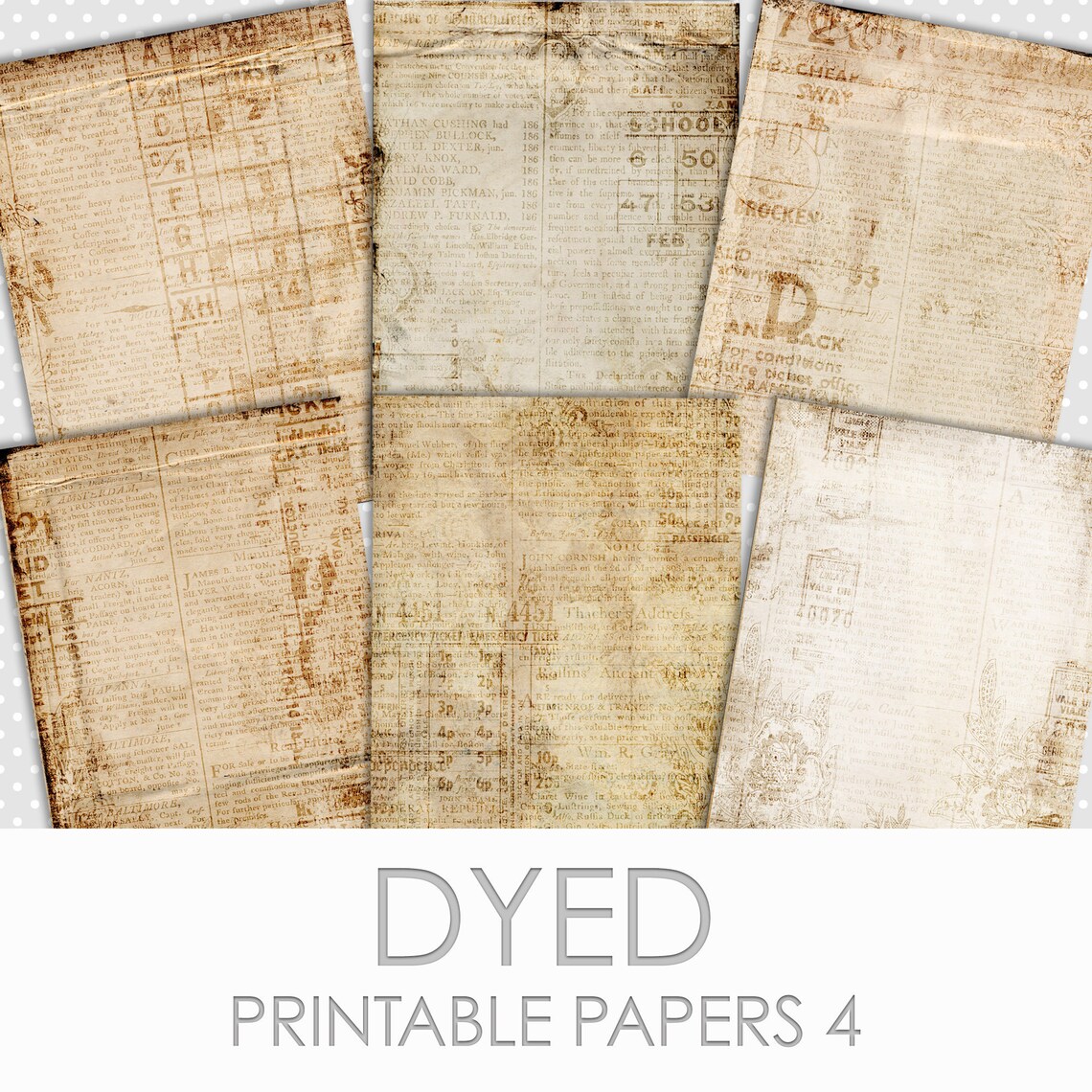 Dyed Printable Digital Background and Journal Papers No. 4 - Etsy
