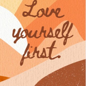 Empowering Boho Collage: Wall Collage Kit, Orange and Brown Collage Kit ...