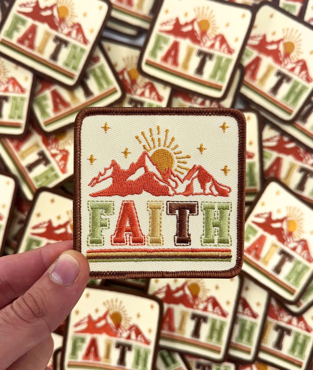 Faith Embroidered Patch, Iron On, Religious Patch, Blessed Patch, Jesus ...