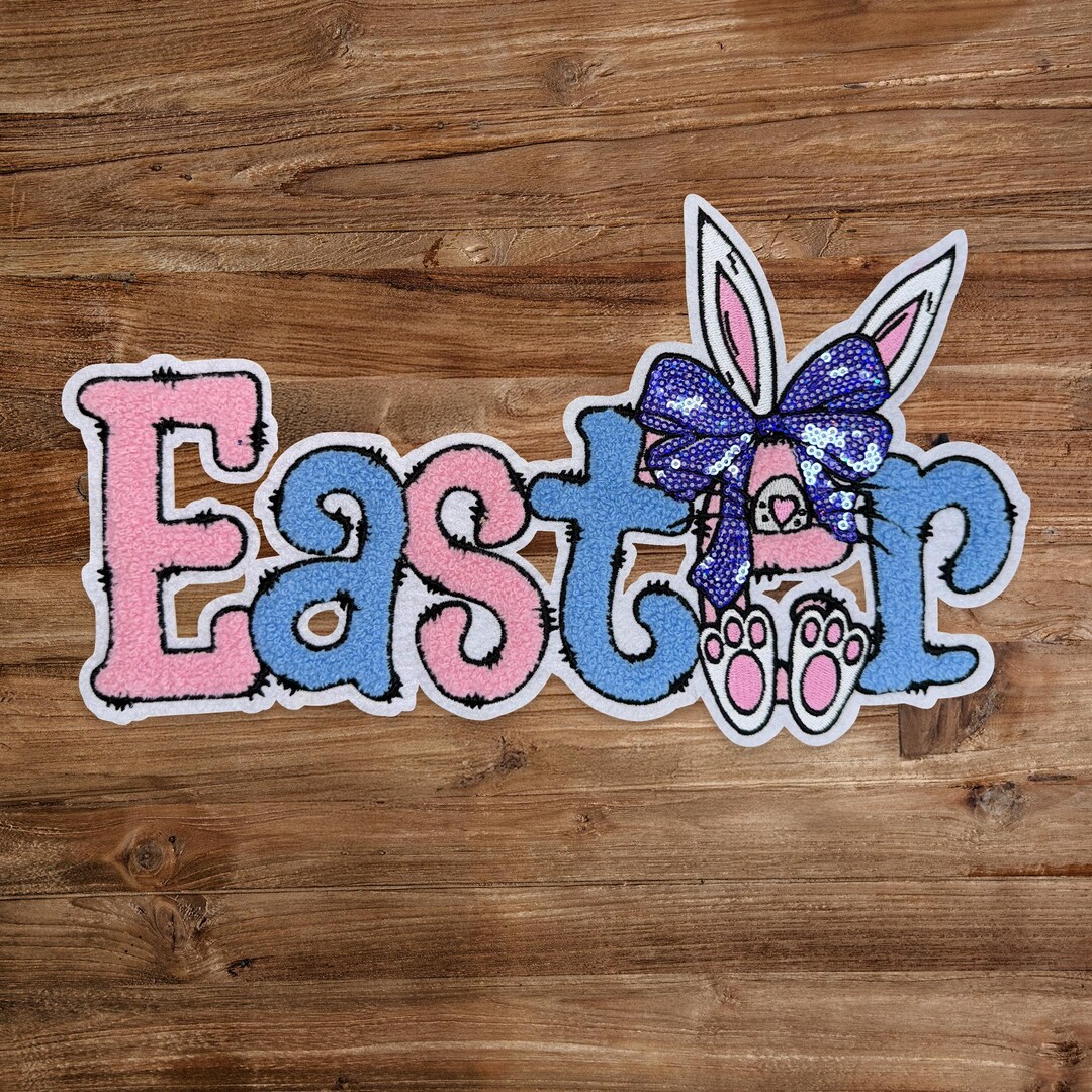Easter Patch, Iron on Patch, Easter Day Patches, Happy Easter Patch ...
