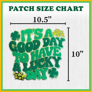 It's A Good Day to Have a Lucky Day Iron on Patch, Lucky Shamrock ...
